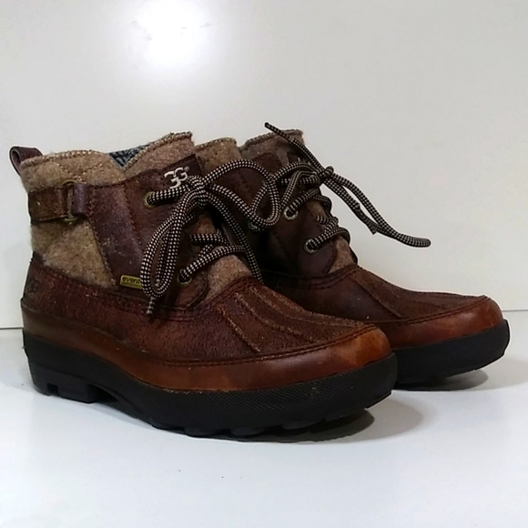 UGG | Shoes | Ugg Lina Chocolate Brown Wool Quilted Boots 6 | Poshmark